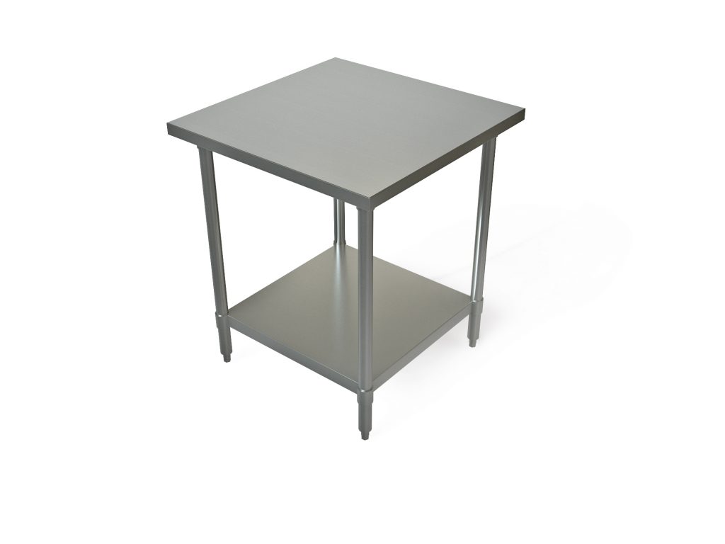 Stainless Steel Work Table Square | The Tamales