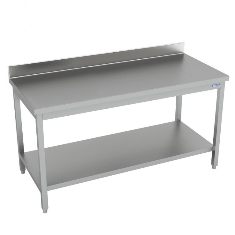 Stainless Steel Work Table With Upper Shelves | The Tamales